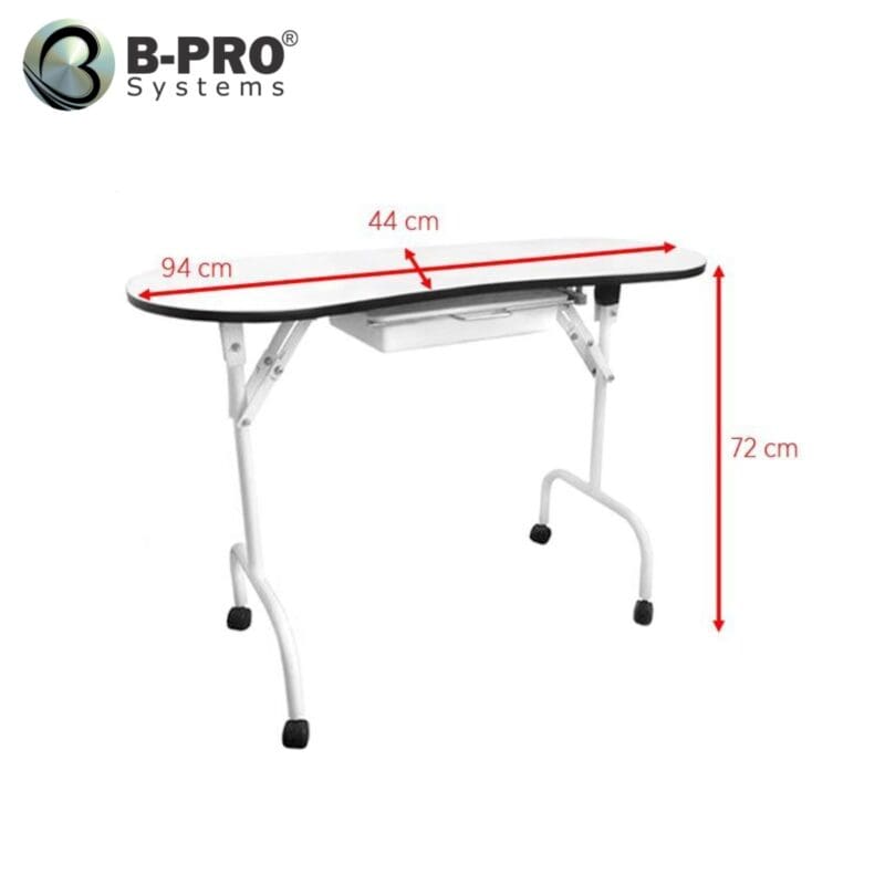 Pedi Stool white with gold - B-PRO Systems