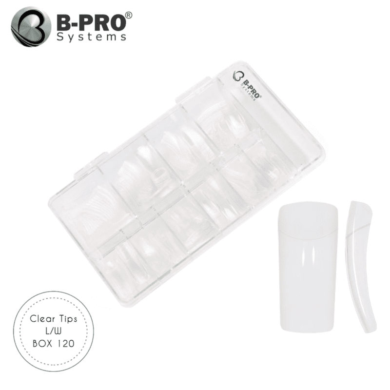 Tips Clear refill pack L/W 50pcs - B-PRO Systems