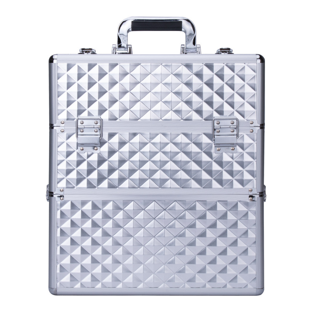 Big Vanity Case – Silver with Diamonds - B-PRO Systems