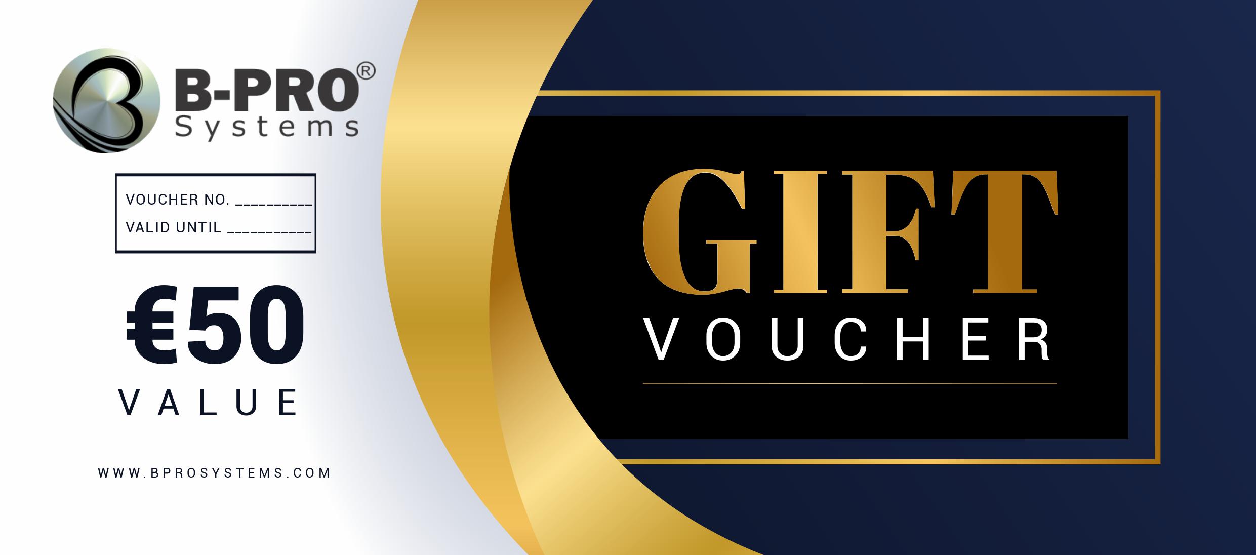 Gift Voucher - Eur 50 - B-PRO Systems