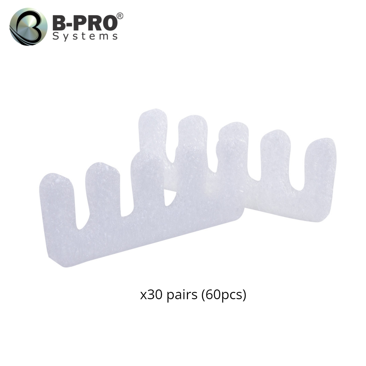 Toe separators 30 pairs – disposables – B-PRO Systems