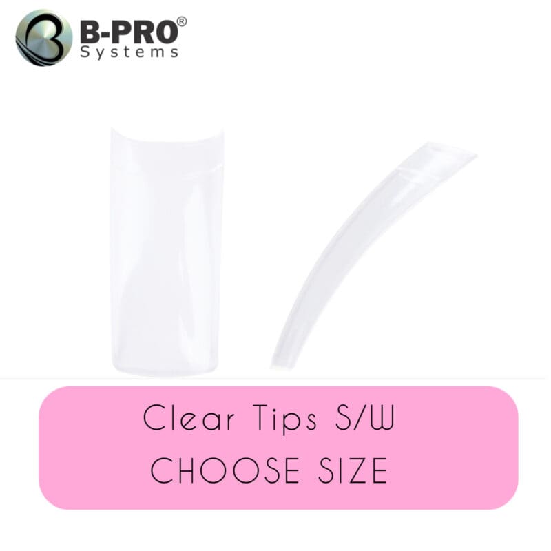 Tips Clear refill pack L/W 50pcs - B-PRO Systems