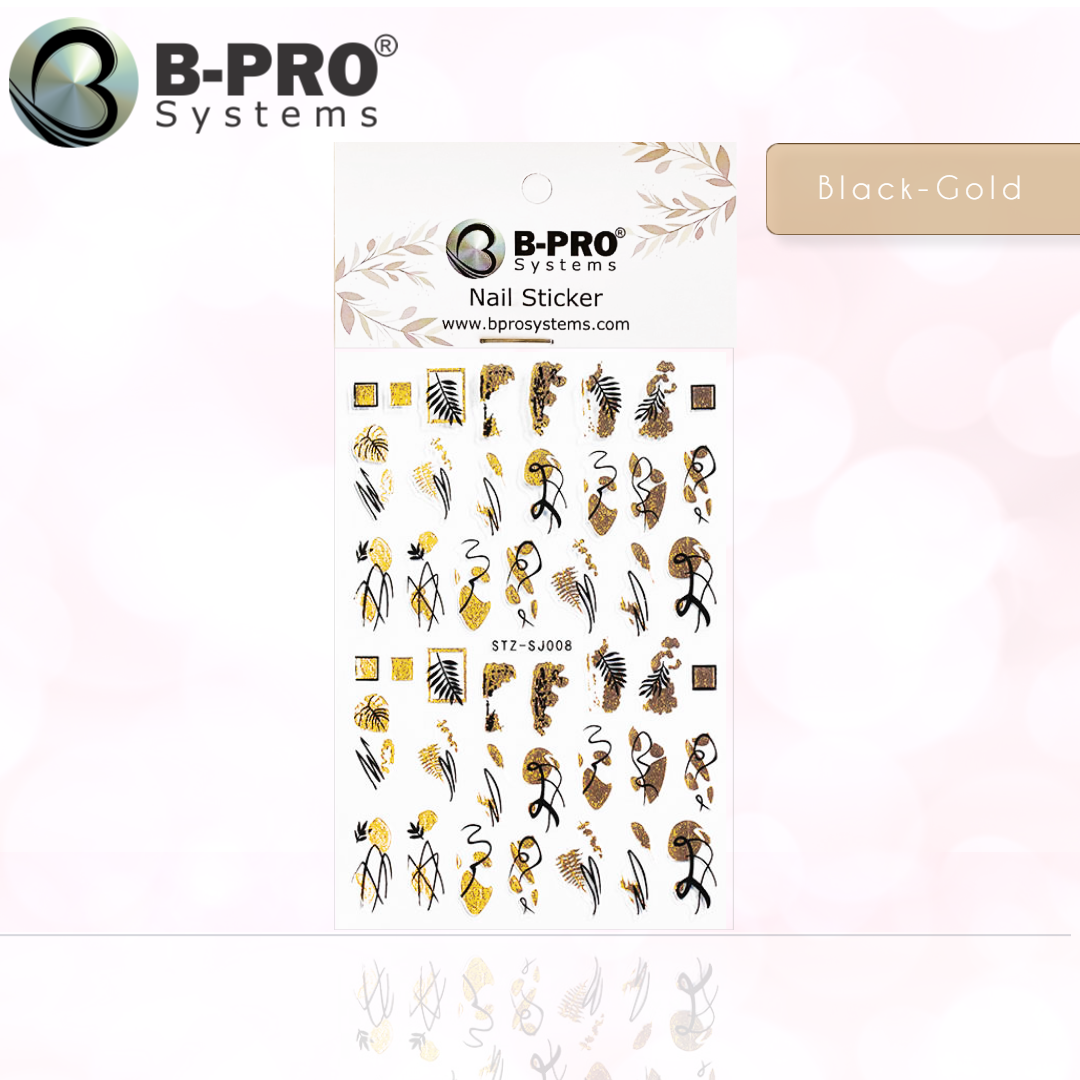 Sticker 008 Black-Gold - B-PRO Systems