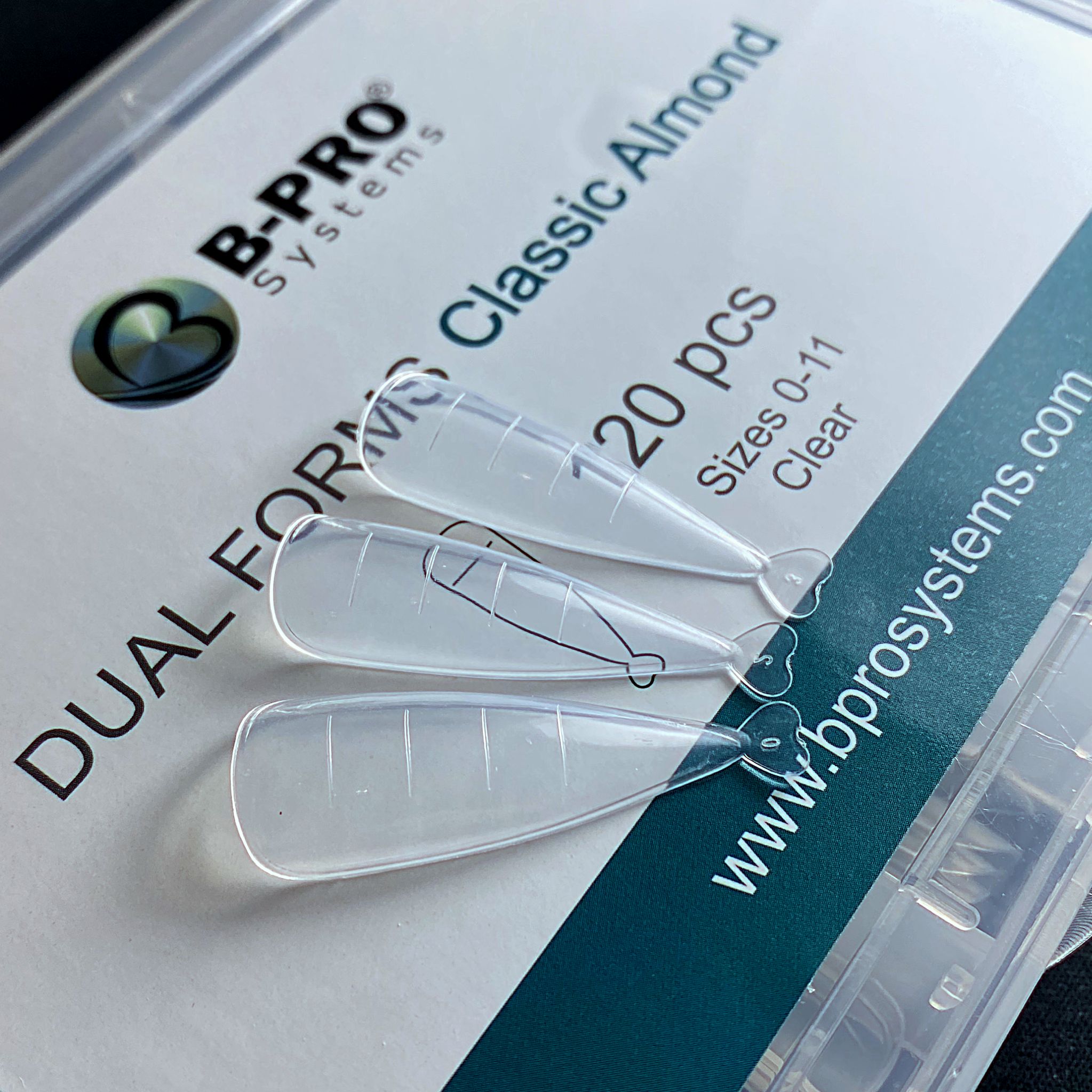 Dual Forms/Popits Tips Classic Almond x120pcs – B-PRO Systems