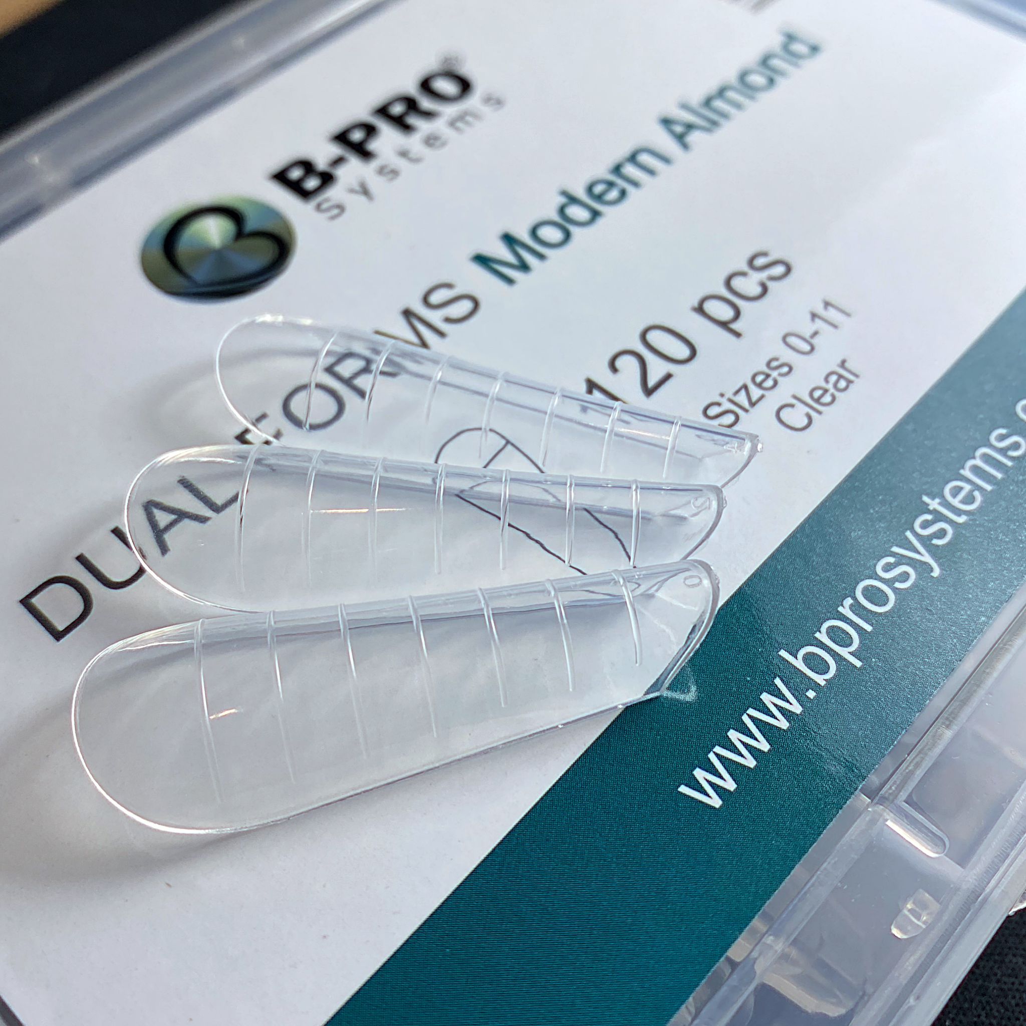 Dual Forms/Popits Tips Modern Almond x120pcs - B-PRO Systems