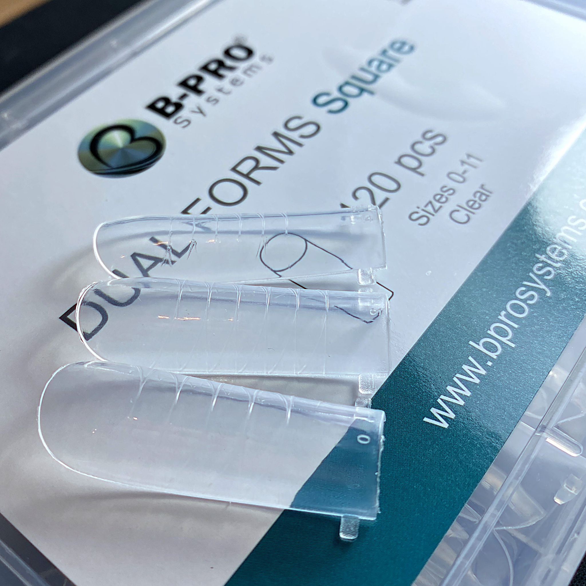 Dual Forms/Popits Tips Square x120pcs - B-PRO Systems