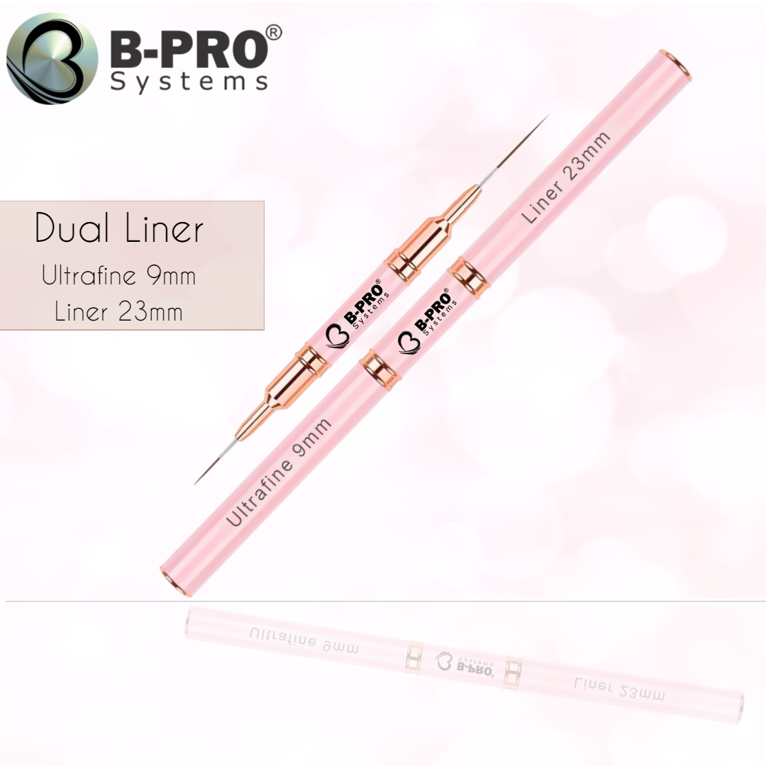 Dual Brush - Liner 23mm & Ultrafine 9mm - B-PRO Systems