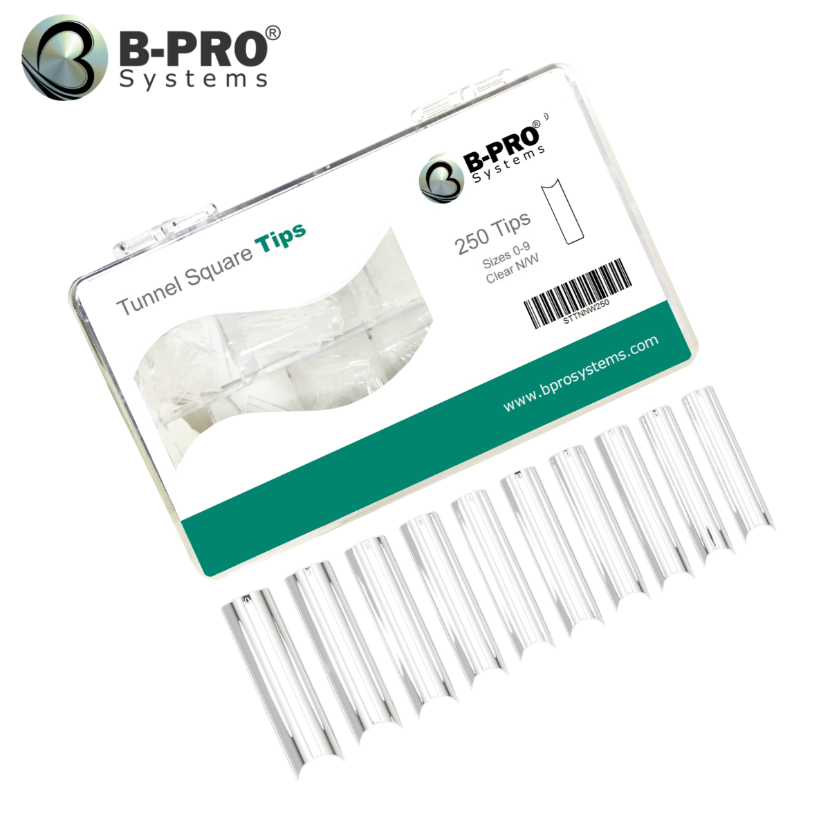 Tunnel Square Tips - Box 250pcs - B-PRO Systems