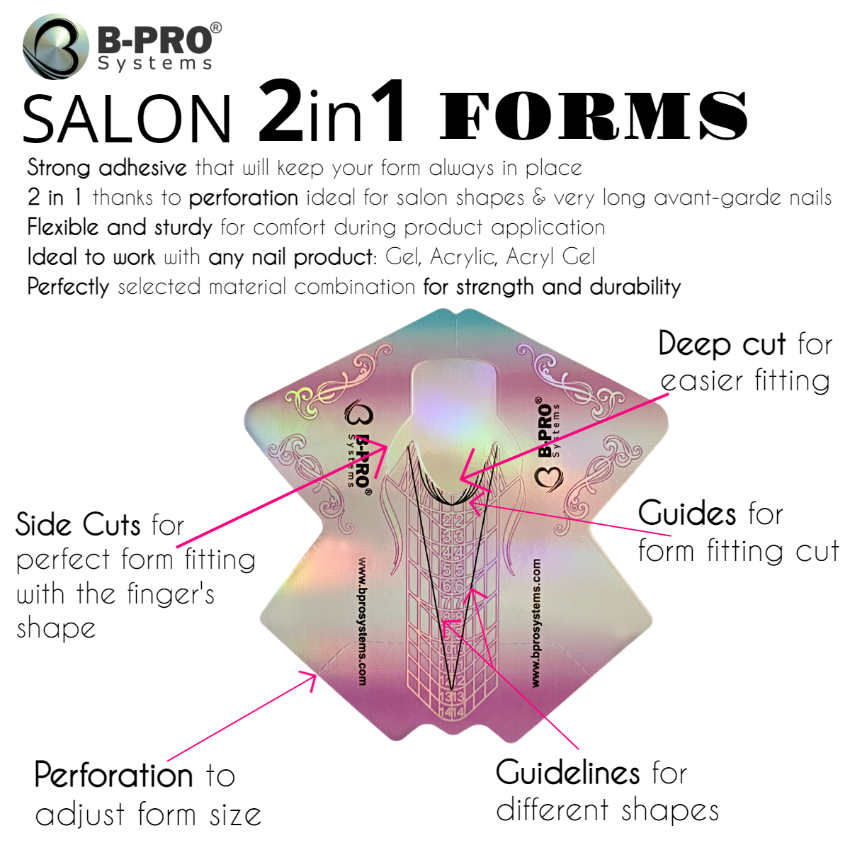 B-PRO Salon Forms roll 300pcs - B-PRO Systems
