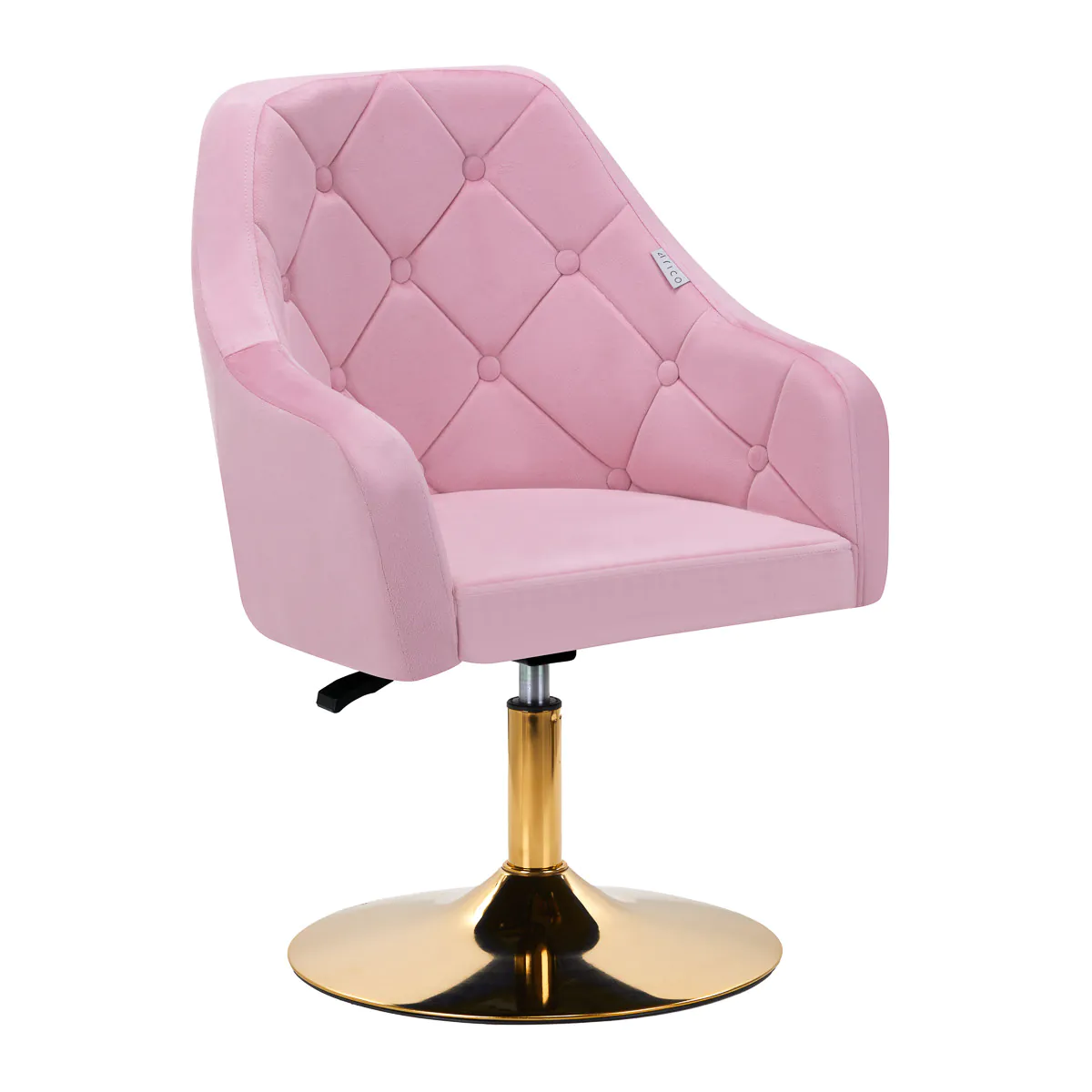 Swivel arm chair velvet pink - B-PRO Systems